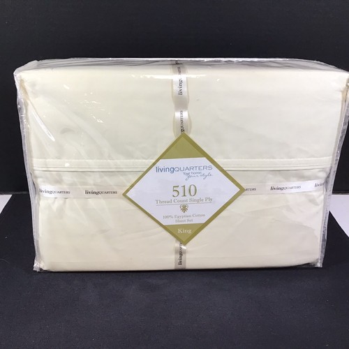 Living Quarters 510 Thread Count Egyptian Cotton Sheet Set King Size ...