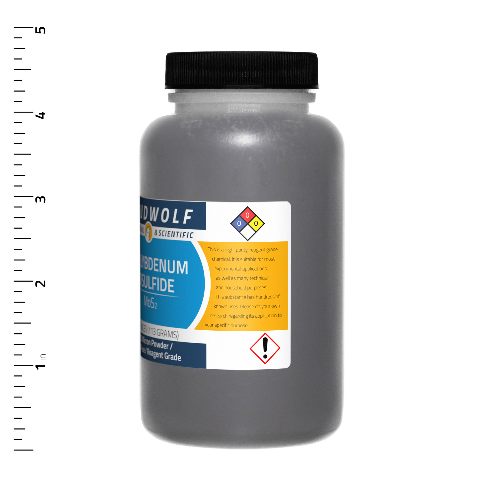 Molybdenum Disulfide 1.5 lb Total (6 Bottles) Reagent Grade 1.5 Micron ...