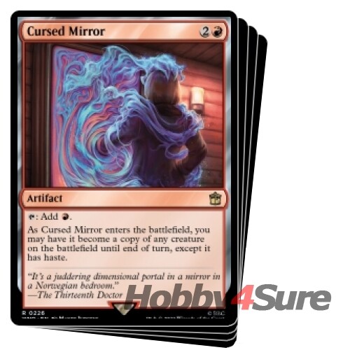 Cursed Mirror X4 M/NM Magic: The Gathering MTG Universes Beyond: Doctor ...