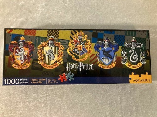 Harry Potter Hogwarts House Crests Puzzle 1000 Pieces 12" x 36 ...