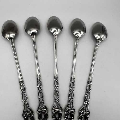 MINT Ice Tea Spoons Set Of 5 Oneida Chandelier Community Stainless ...