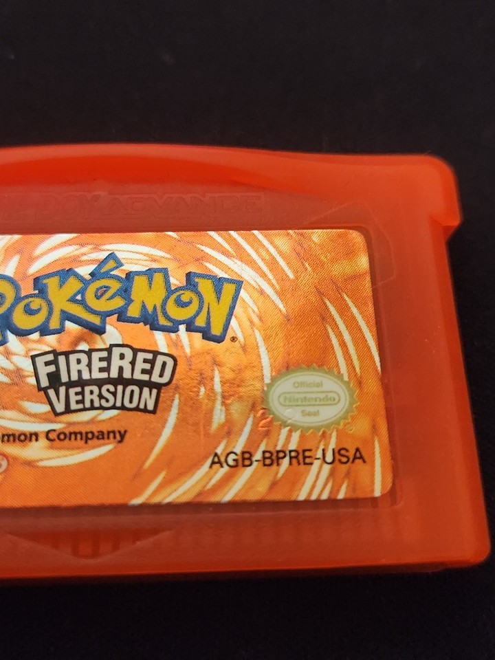 Pokemon FIRE RED Nintendo Gameboy Advance (GBA) Authentic Cartridge | eBay