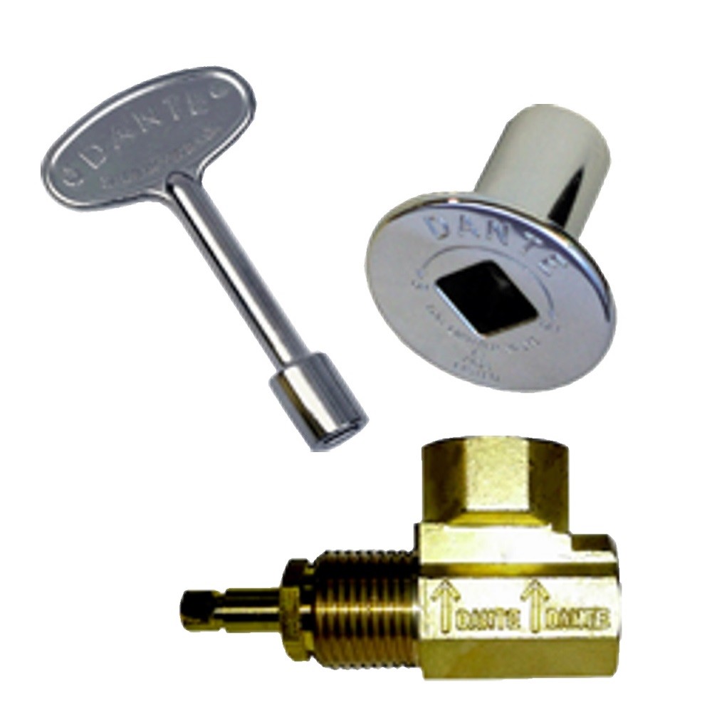 Fireplace Gas Valve Combo Pack Polished Chrome 1/2" W/ Valve, Key ...