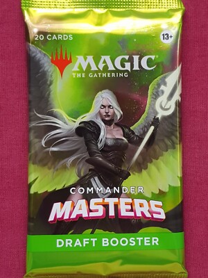 Magic The Gathering COMMANDER MASTERS New Sealed DRAFT Booster Pack MTG ...