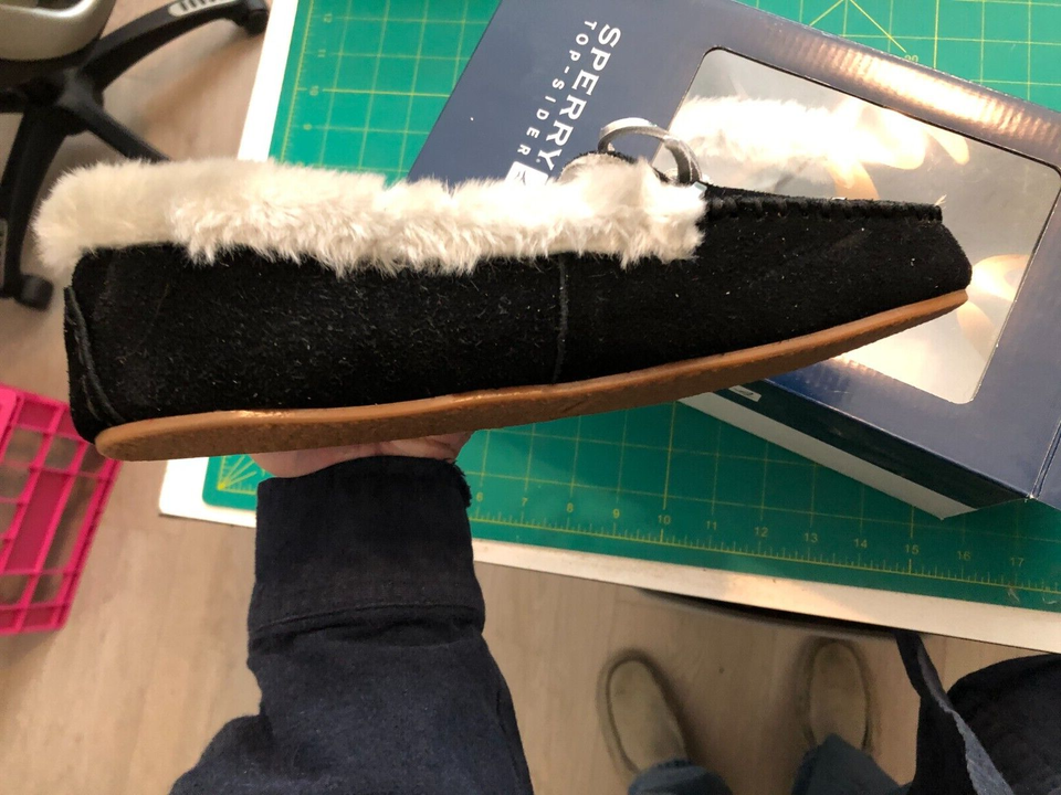 NEW OLD STOCK Women's Size 10 Sperry Top-Sider Paige Black Slippers | eBay