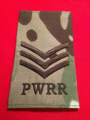 Quality MTP PWRR SGT Rank Slide Sergeant PWRR Combat Rank Slide | eBay