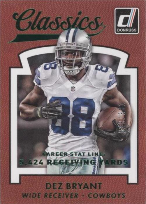 2015 Panini Donruss - Classics Dez Bryant #251 Career Stat Line /381 ...