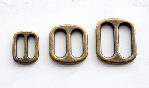 Tri Glide, Three Bar Slider, Antique Brass, Tri-Glide, Dog Collar ...