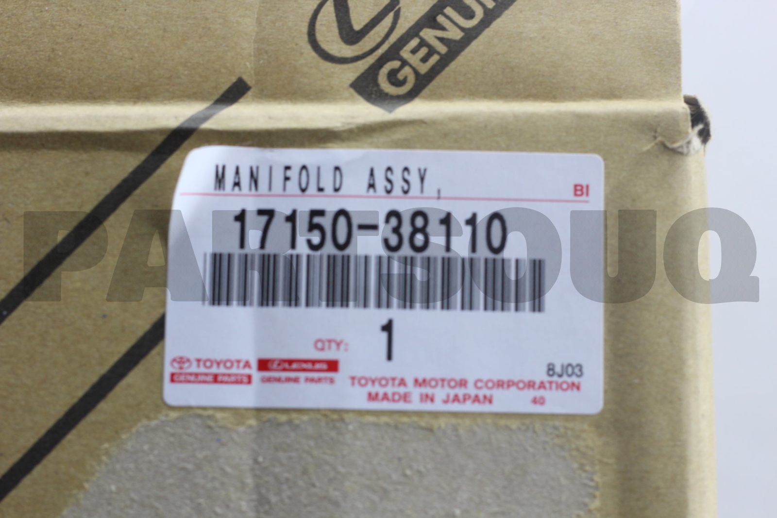 1715038110 Genuine Toyota MANIFOLD ASSY, EXHAUST, LH 17150-38110 | eBay
