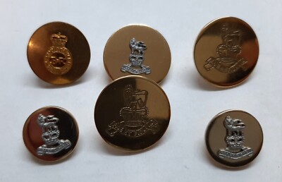 British Army Buttons Assorted Regimental Insignia Six Buttons | eBay UK