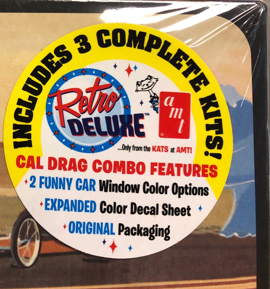 AMT MODEL KIT CAL DRAG COMBO RACING TEAM FORD GALAXIE•FALCON•TRAILER 1/ ...