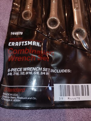 Craftsman 44678 6pc Wrench Set | eBay