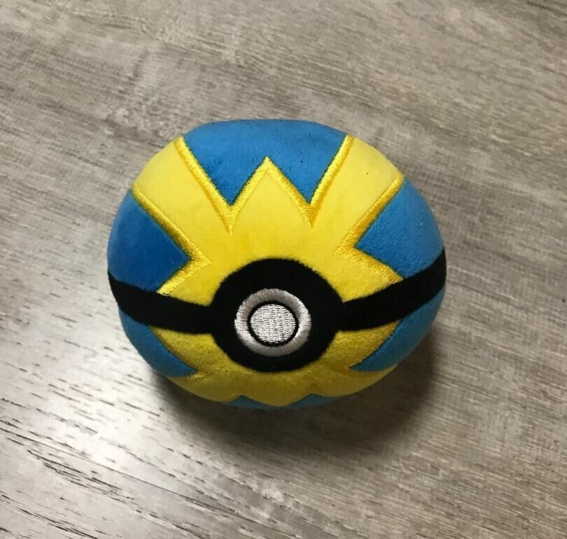 Pokemon TOMY Blue Pokeball Quick Ball 5" Plush Bean Bag | eBay