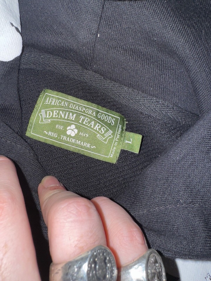 Denim Tears Puff Print Size Large Hoodie | eBay