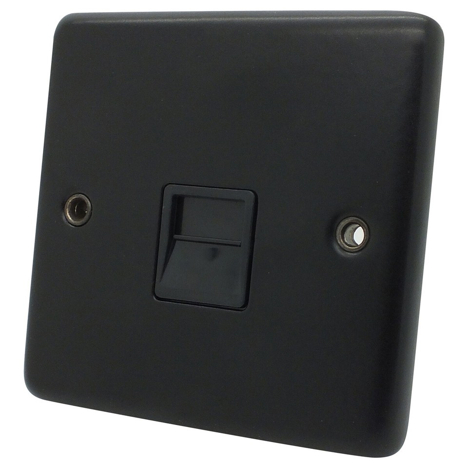 Classic Matt Black Plug Sockets Light Switches Dimmers - Whole Range ...