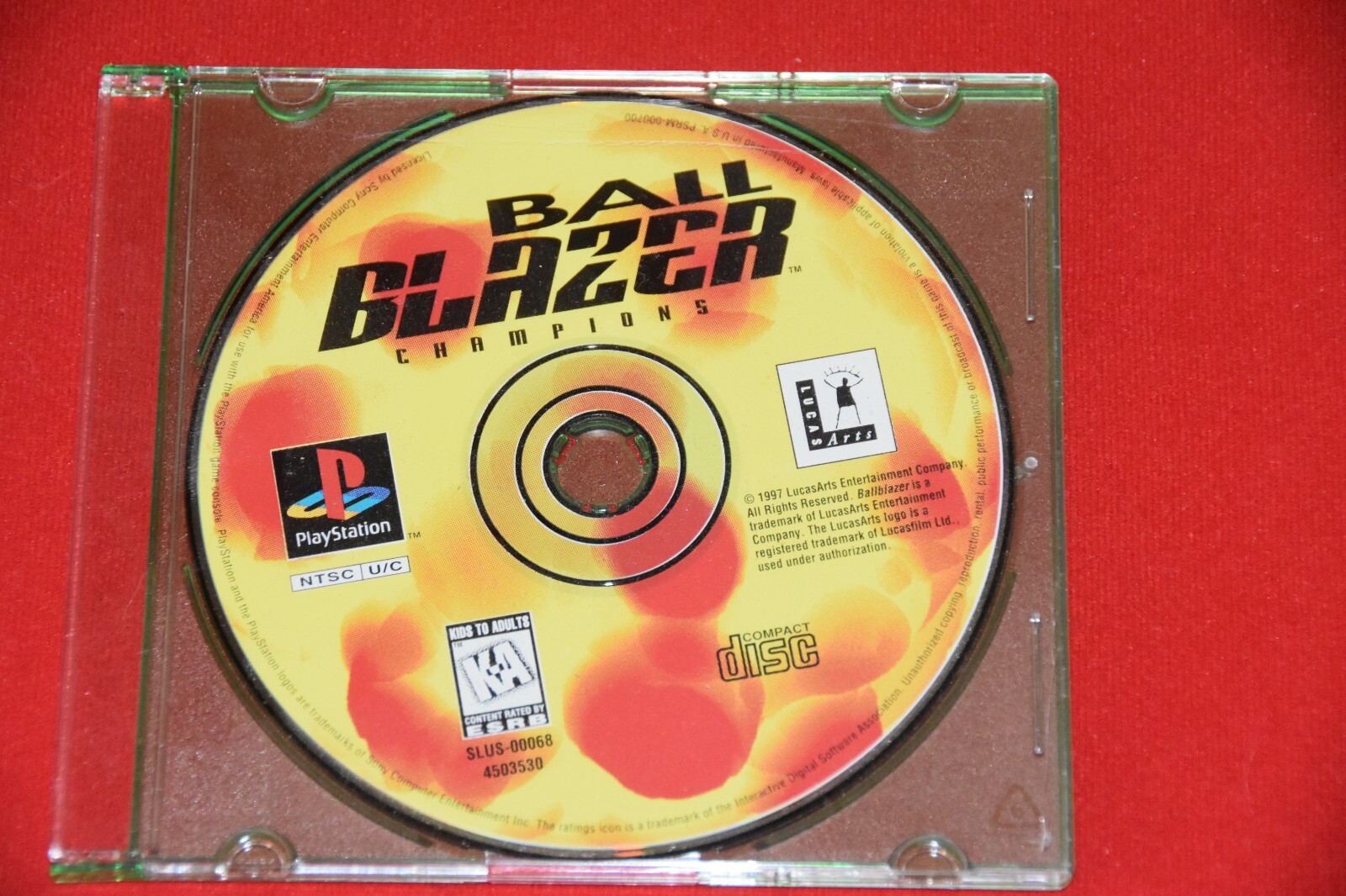 EXCELLENT 1997 PlayStation 1 PS1 Ball Blazer Champions Video Game DISC ...