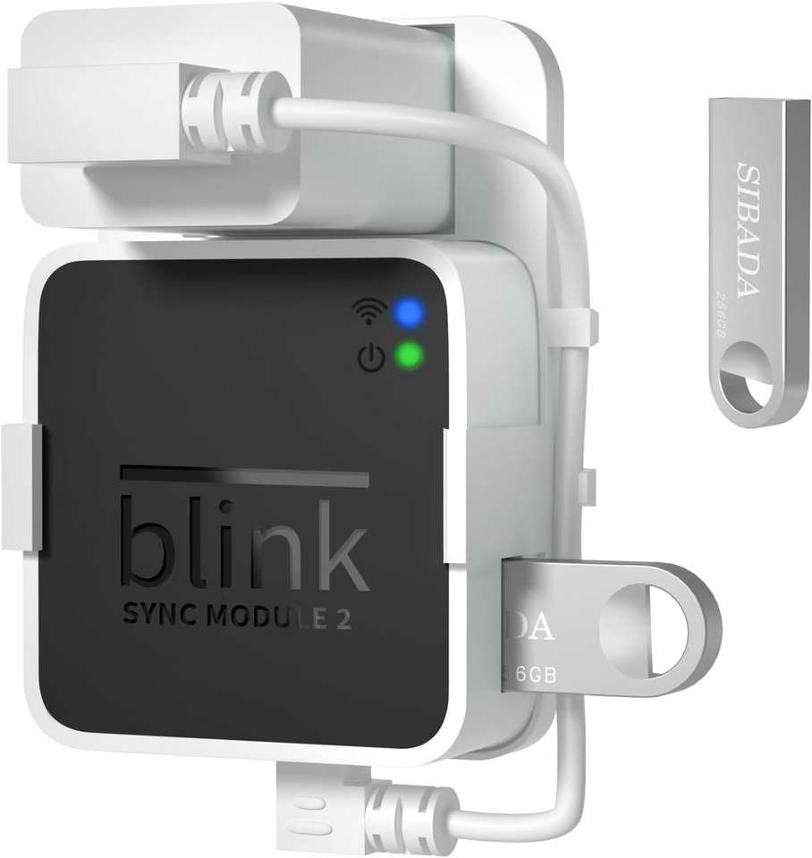 256GB USB Flash Drive, Outlet Wall Mount Holder for Blink Sync Module 2 ...