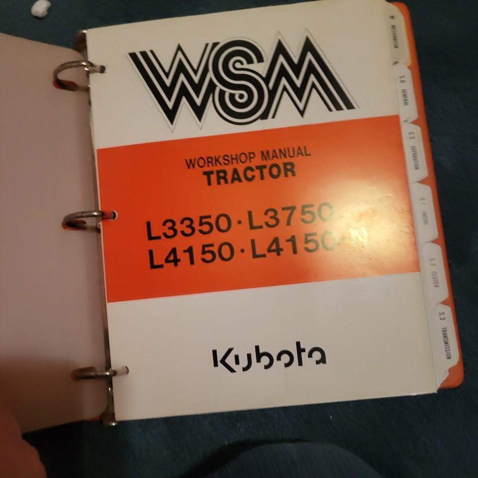 Kubota L3350 L3750 L4150 L4150-N Tractor Workshop Service Repair Manual ...