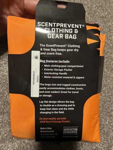 Water Resistant Scent Control Bag Hunting Gear Travel Storage 33x24 ...