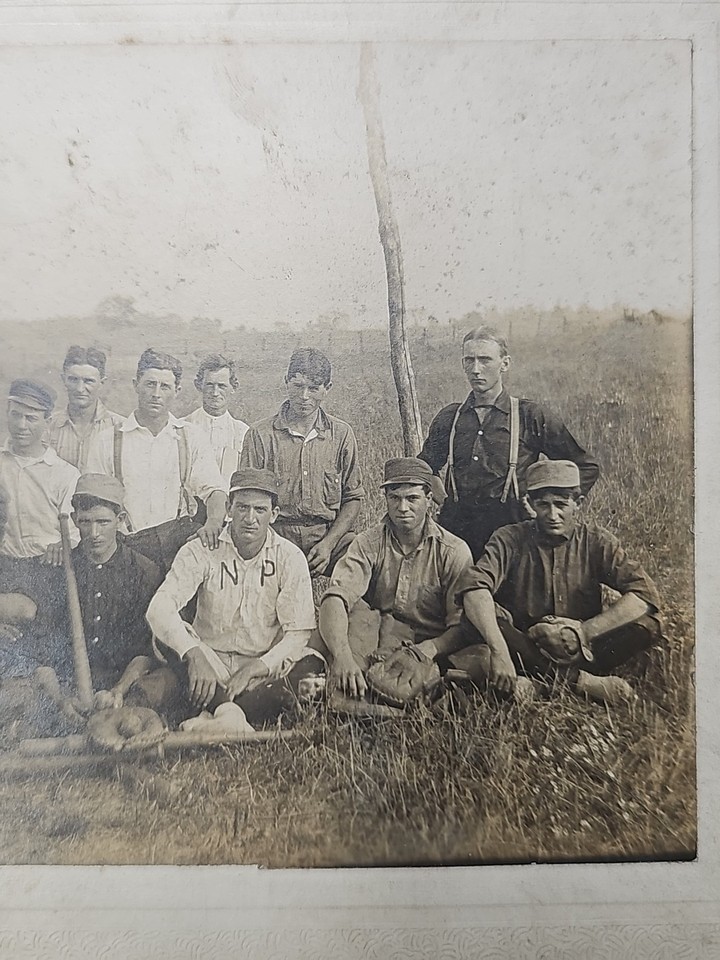 K523- Early 1900s RPPC Football Player Identified + baseball team photo | eBay