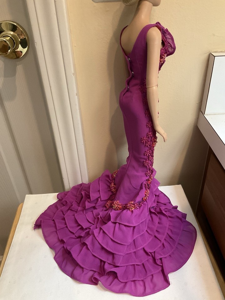Handmade purple Gown/Dress/outfits for 16" Tonner Tyler, cami Doll & Similar | eBay