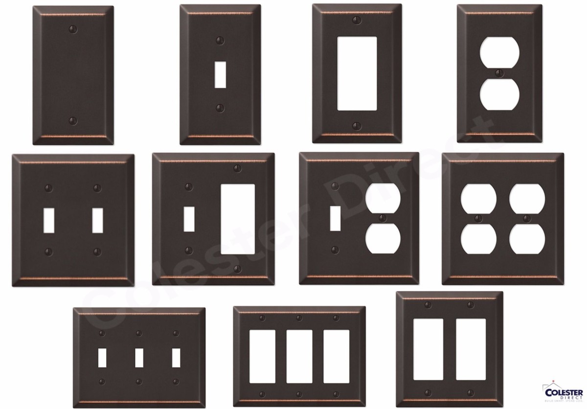 Bronze Decorative Switch Plates Matt Bronze 3 Gang Light Switch Triple