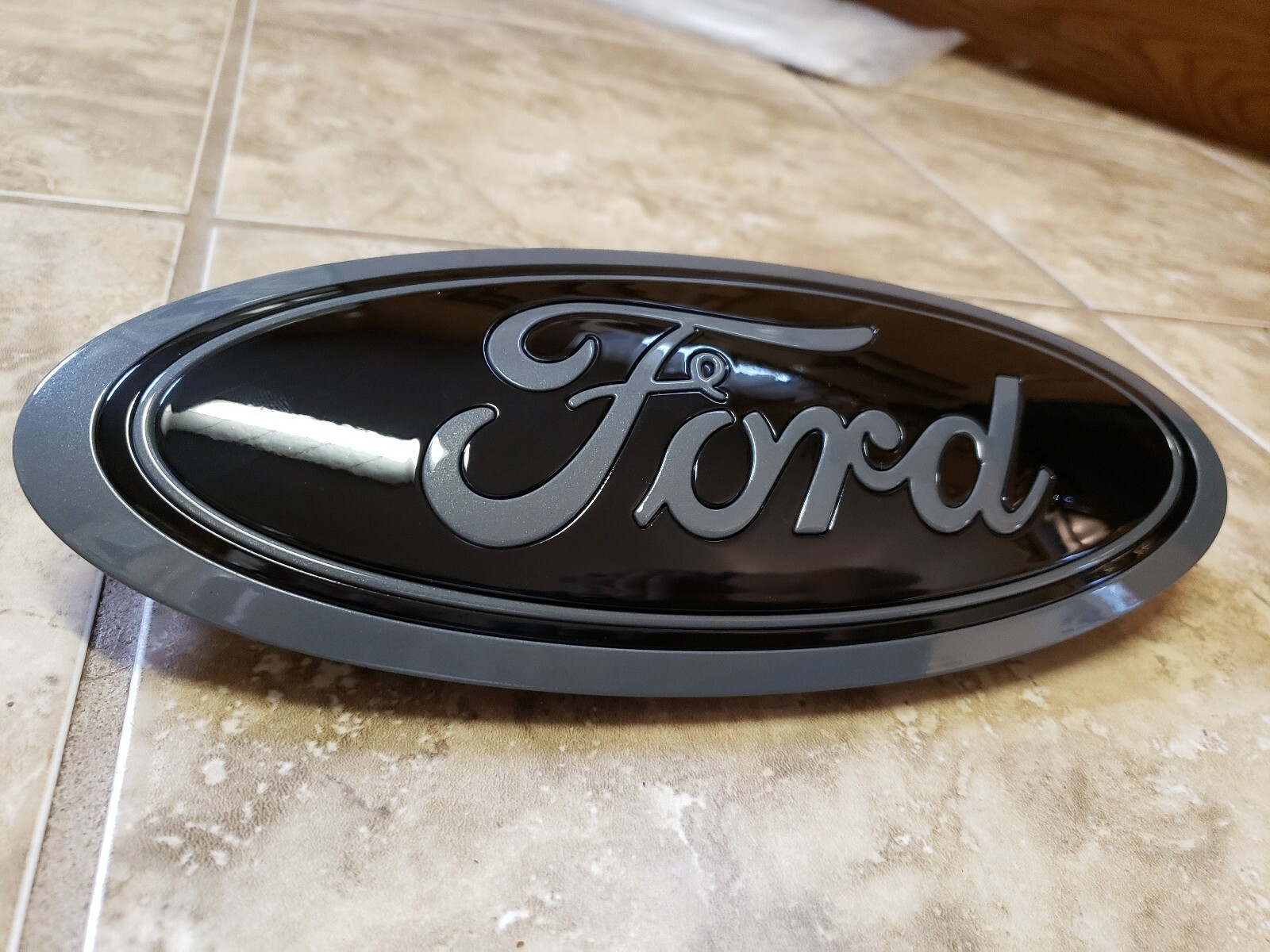 2015-20 F150 custom GRILL emblem ABYSS GRAY AND GLOSS BLACK. 9.5" | eBay