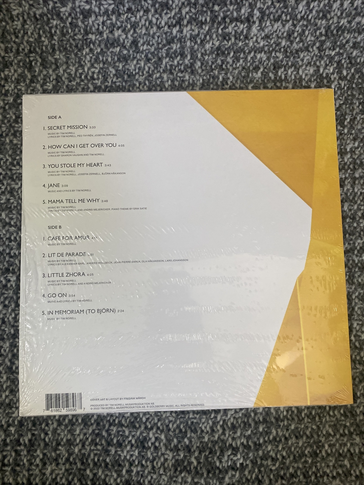 Secret Service Lp Signed Tim Norell Secret Mission 2022 new album ...