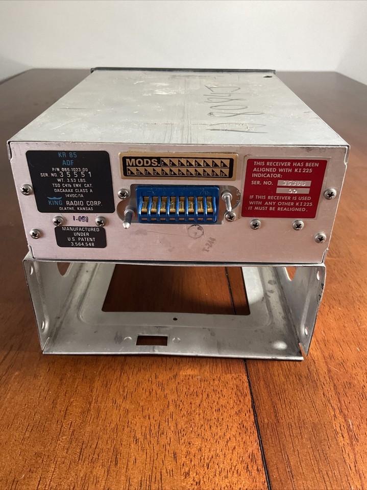 KING RADIO CORP KR85 TSO ADF RECEIVER P/N 066-1023-00 As Removed For ...