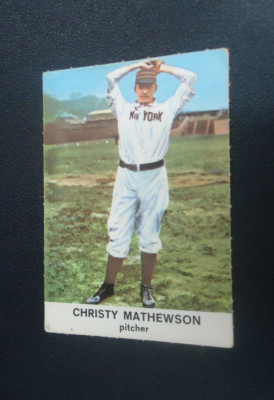 VINTAGE Christy Mathewson 1961 GOLDEN PRESS BASEBALL Card #24 YANKEES ...
