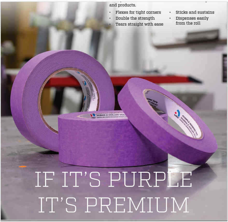 USC 83015 1-1/2" In. 55mm Length Premium Purple Masking Tape-6 Rolls | eBay