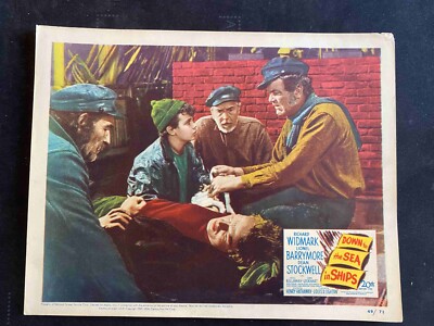 Down to the Sea in Ships Lobby Card #8 1949 Jay C. Flippen, Dean ...
