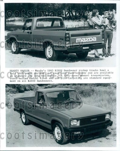 1983 Wire Photo 2 Views 1983 Mazda B2000 Sundowner Pickup Truck | eBay UK