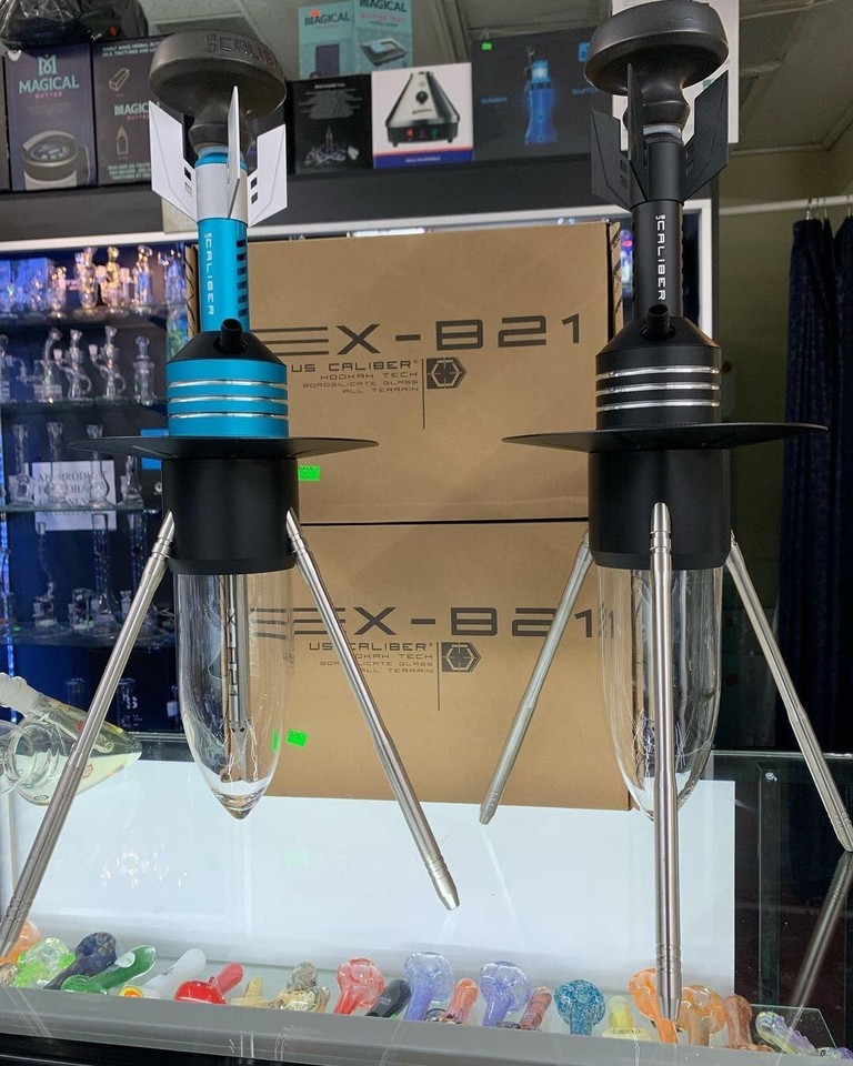 NEW Caliber Hookah Water Pipe Glass Smoking Shisha 20.5" Tall Durable ...