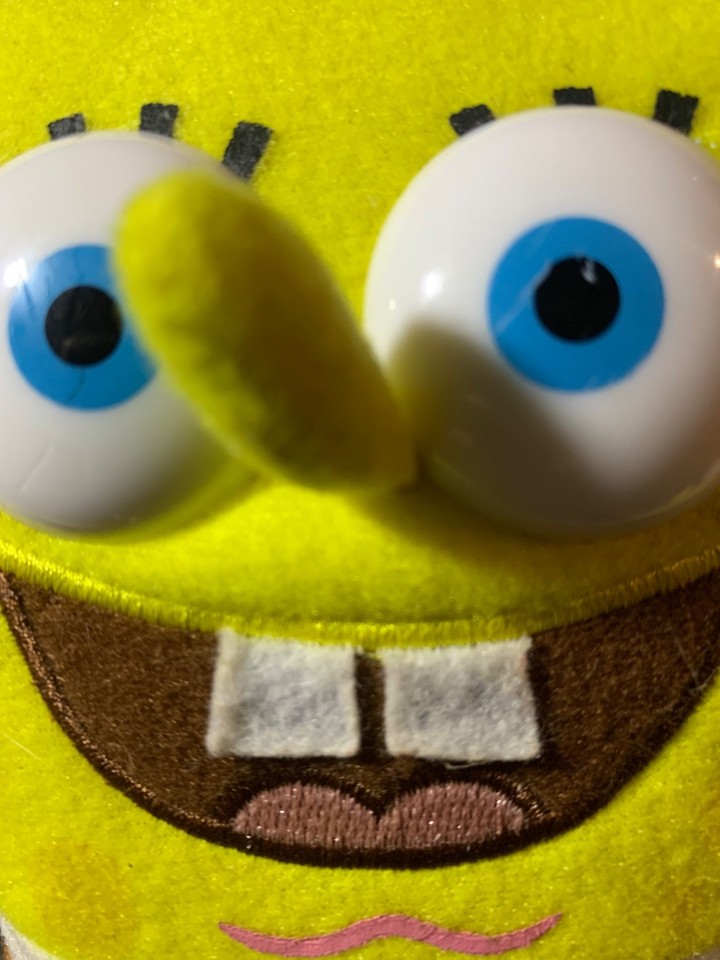 rare Spongebob and Patrick 7" plush lot with tags Colorbok Nickelodeon ...