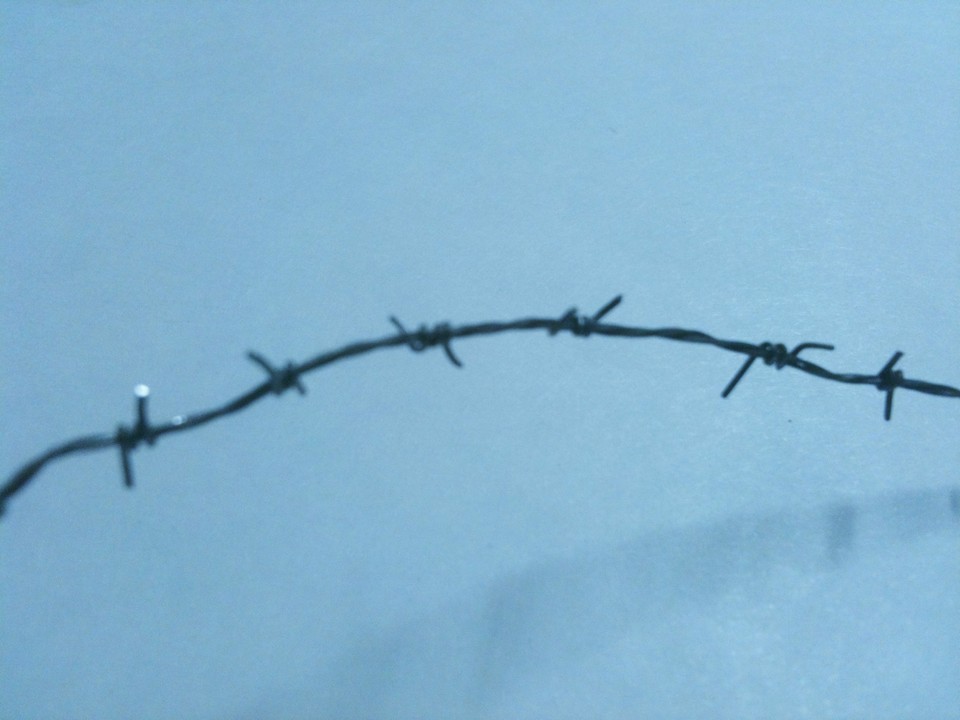 Miniature Barbed Barb Wire 24" Handmade Train Scenery Dollhouse Room ...