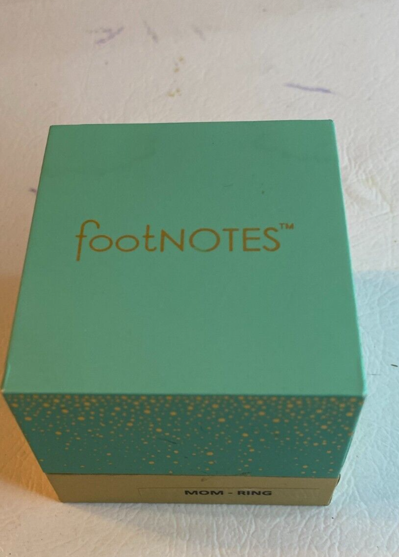 Footnotes Sterling Silver Mother Daughter Ring New in Box Mom Gift Size ...