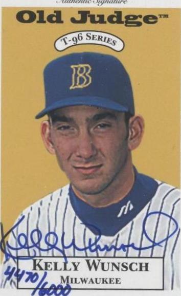 1996 Signature Rookies Old Judge - T-96 Minis Kelly Wunsch #37 ...