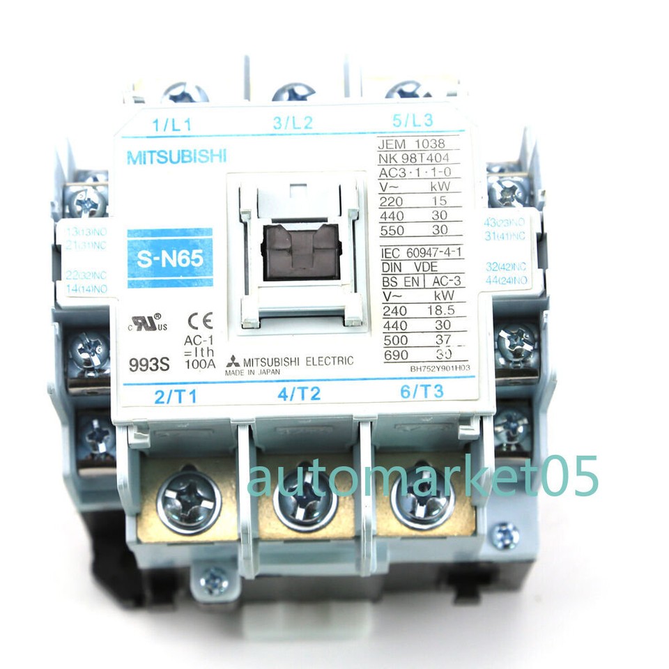 Mitsubishi S-N65 AC220V Magnetic Contactor 1PC New Free Shipping SN65 ...