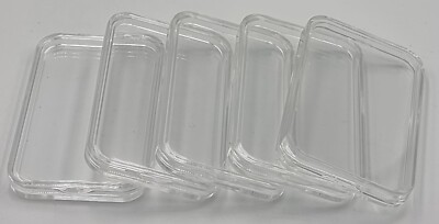 Rectangular Coin Capsules for 1 oz ROYAL MINT silver bar 5 PIECES 29 X ...