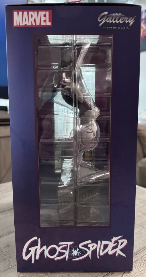 MARVEL GALLERY SPIDER-GWEN GHOST SPIDER HANDSTAND 11" DIORAMA TOY ...