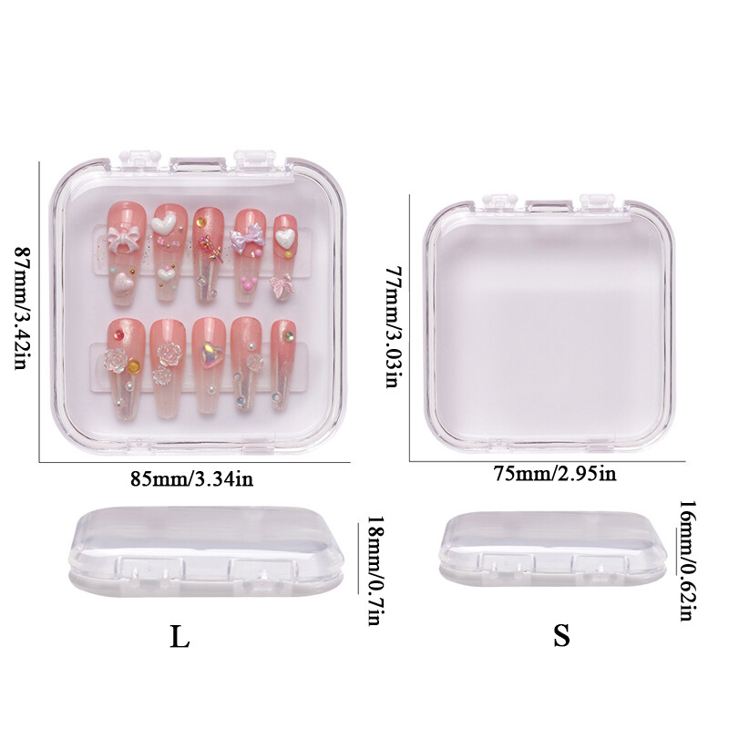 Empty Nail Art False Nail Tips Sorting Storage Jewelry Box Case ...