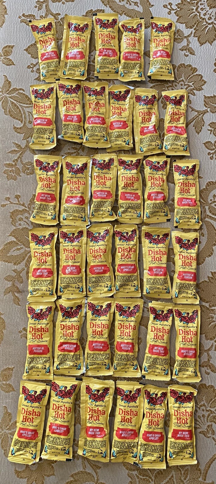 35 Omar Apollo’s Disha Hot Hot Sauce Packet Taco Bell LIMITED EDITION 0 ...