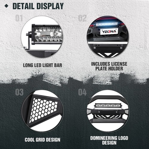 Steel Bull Bar Push Bumper Grille Guard for 2015-2022 Chevy Colorado ...