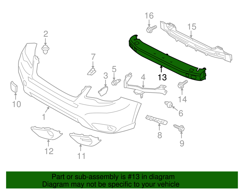 Genuine Subaru Energy Absorber 57722SG020 | eBay