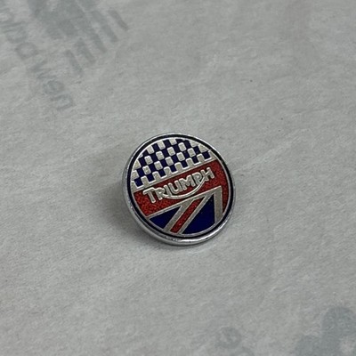 Triumph Motorcycle Enamel Pin Badge - Round Triumph Bike Badge | eBay UK
