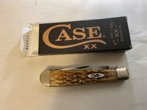 CASE XX USA 2007 AMBER BONE TRAPPER 6254 CV USED | eBay