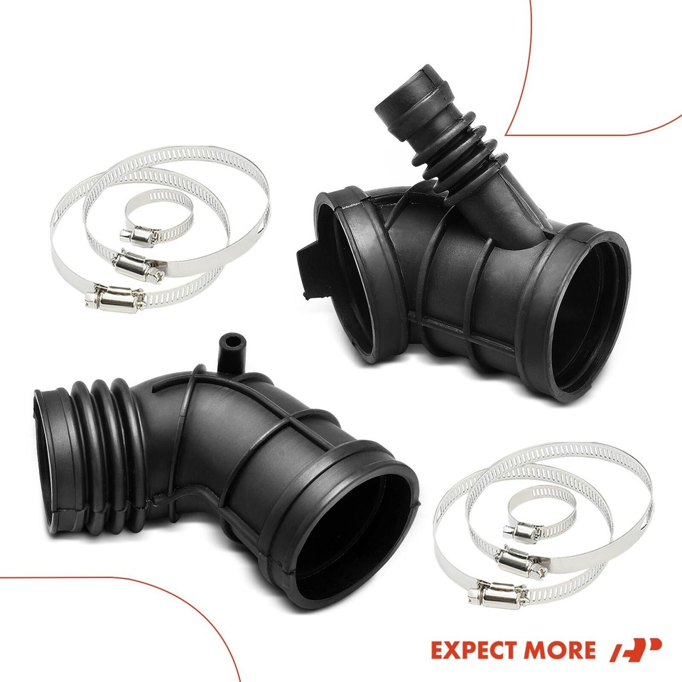 2pcs Throttle Body Air Intake Boot Hose for BMW E46 323i 325i 328i E36 ...