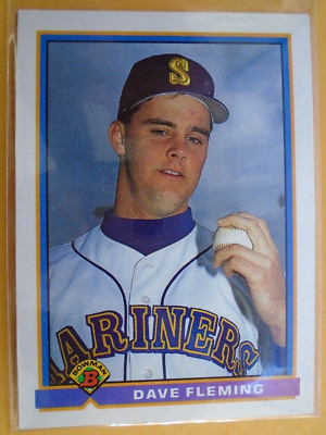DAVE FLEMING SEATTLE MARINERS 1991 BOWMAN BASEBALL CARD #249 | eBay