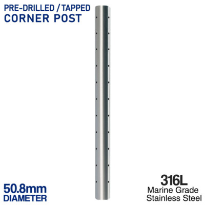 316L Stainless Steel CORNER POST 50.8mm - Mirror Finish Balustrade ...